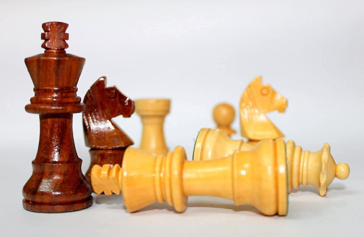 Toyshine Wooden Chess Pieces, Tournament Staunton Wood Chessmen Pieces