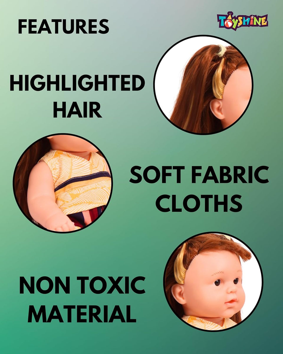 Toyshine 14 Inches Realistic Look Button Press Talking Toy Baby Doll f